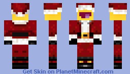 Smiley in Santa Suit Minecraft Skin