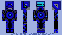 Awesome Blue DJ Minecraft Skin