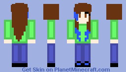 Cute Pixel Girl (recolored!) Minecraft Skin