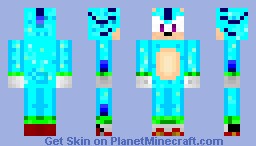 Axcel the Hedgehog Minecraft Skin
