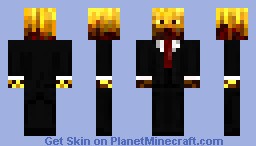 Hit man blaze Minecraft Skin