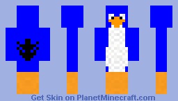 BLUE ANGRY BIRD Minecraft Skin