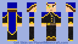 Blue Merchant Minecraft Skin