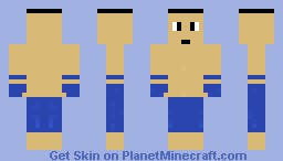 Blue Boxer Minecraft Skin