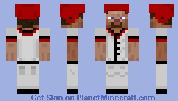 Baseball Steve Minecraft Skin