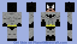 Batman (No cape) Minecraft Skin