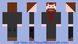 Beard with suit Minecraft Skin