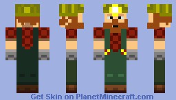 Bearded miner Minecraft Skin