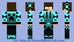 Infamous Cyan Minecraft Skin