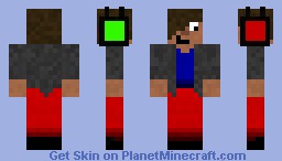 VipsNiceMinePlay big MP3 headphone Minecraft Skin