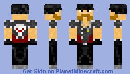 Biker with Leather Cap Minecraft Skin