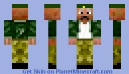 Bill from L4D Minecraft Skin