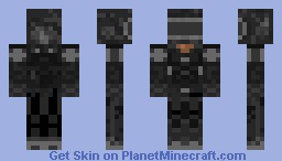 Black Team Pilot Minecraft Skin