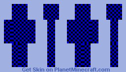 Black And Blue (Squares) Minecraft Skin