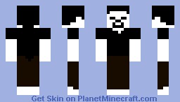 Black and White Steve Minecraft Skin