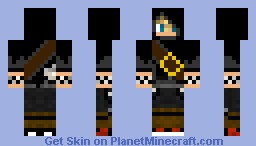 Black Hooded Roxas Minecraft Skin