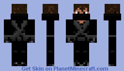 Black Clothed Ninja Minecraft Skin