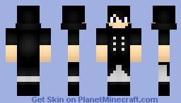 Black Robe Kid Minecraft Skin