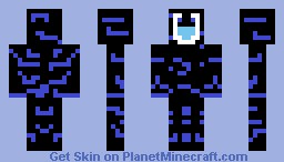 Black and Blue Minecraft Skin