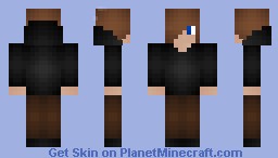 Black hoodie Minecraft Skin