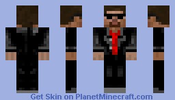 Black suit Minecraft Skin