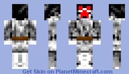 black white and ... RED! Minecraft Skin