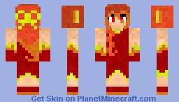 Blaze Girl ( Mob Series ) Minecraft Skin