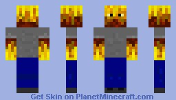 Blaze man Minecraft Skin