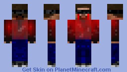 A man with bleeding eyes. Minecraft Skin