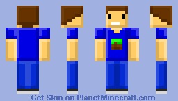 Blocky Gamer (with my real life shoes!) Minecraft Skin