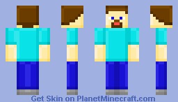 Blocky Steve Minecraft Skin