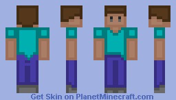 Blocky Steve (Blocky! :D) Minecraft Skin
