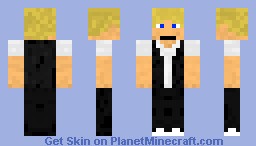 Blonde Wearing a vest Minecraft Skin