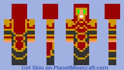 WoW: Blood elf skin. Minecraft Skin