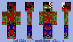 Bloody Zombie Minecraft Skin