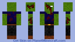 Bloody Zombie Minecraft Skin