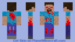 Bloody Evil Steve Minecraft Skin