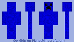 Blue Creeper Minecraft Skin