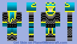 Blue Knight Minecraft Skin