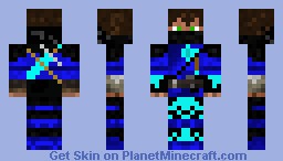 Blue Warrior Minecraft Skin