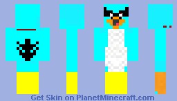Blue Angry Bird Minecraft Skin