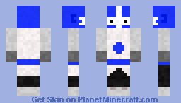 Blue Castle Crasher Minecraft Skin