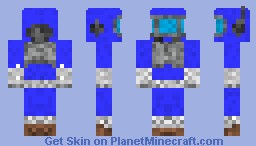 Blue Commando Minecraft Skin