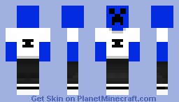 Blue Creeper IPWNURFACEXD Minecraft Skin