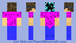 Blue Creeper Mask Minecraft Skin