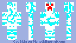 Blue Charged Creeper Minecraft Skin