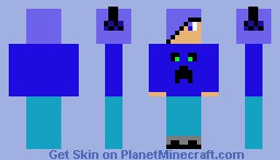 Blue Dude Minecraft Skin