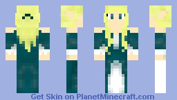 Elven Woman-Blue Dress Minecraft Skin
