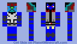 Blue Face :D Minecraft Skin