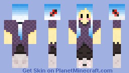 Blue Girl Thing Minecraft Skin